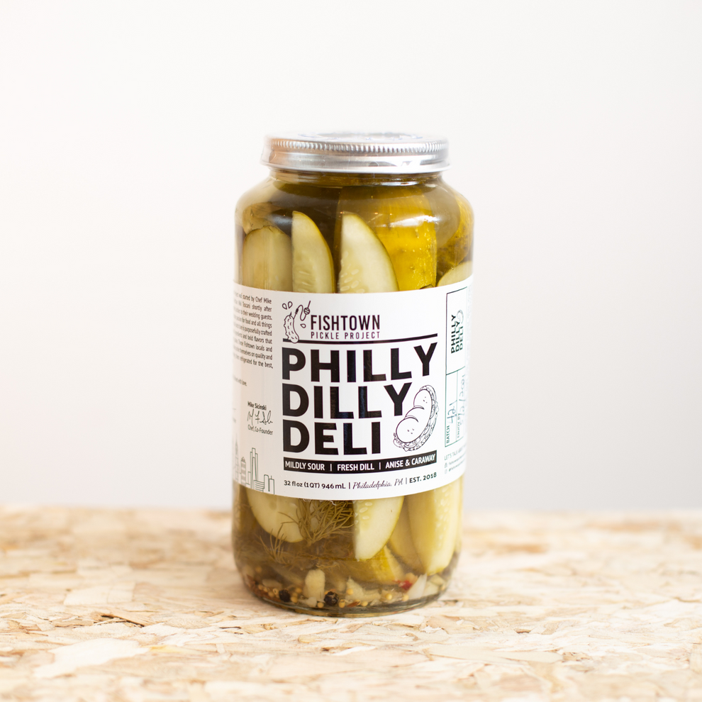 Philly Dilly Deli Pickles | Artisan Small Batch Refrigerated Pickles | Fishtown Pickle Project