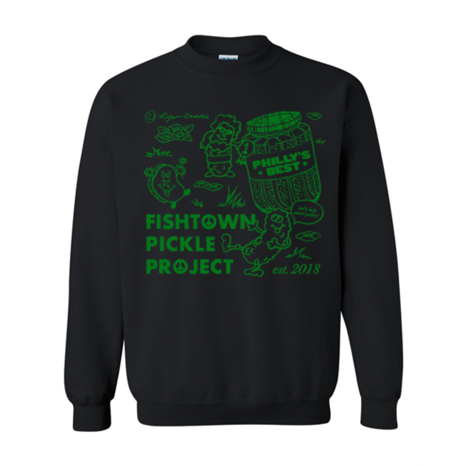 Ryan Evans x FPP Crewneck | Pickle Lovers Clothing, Hats, & Gifts ...